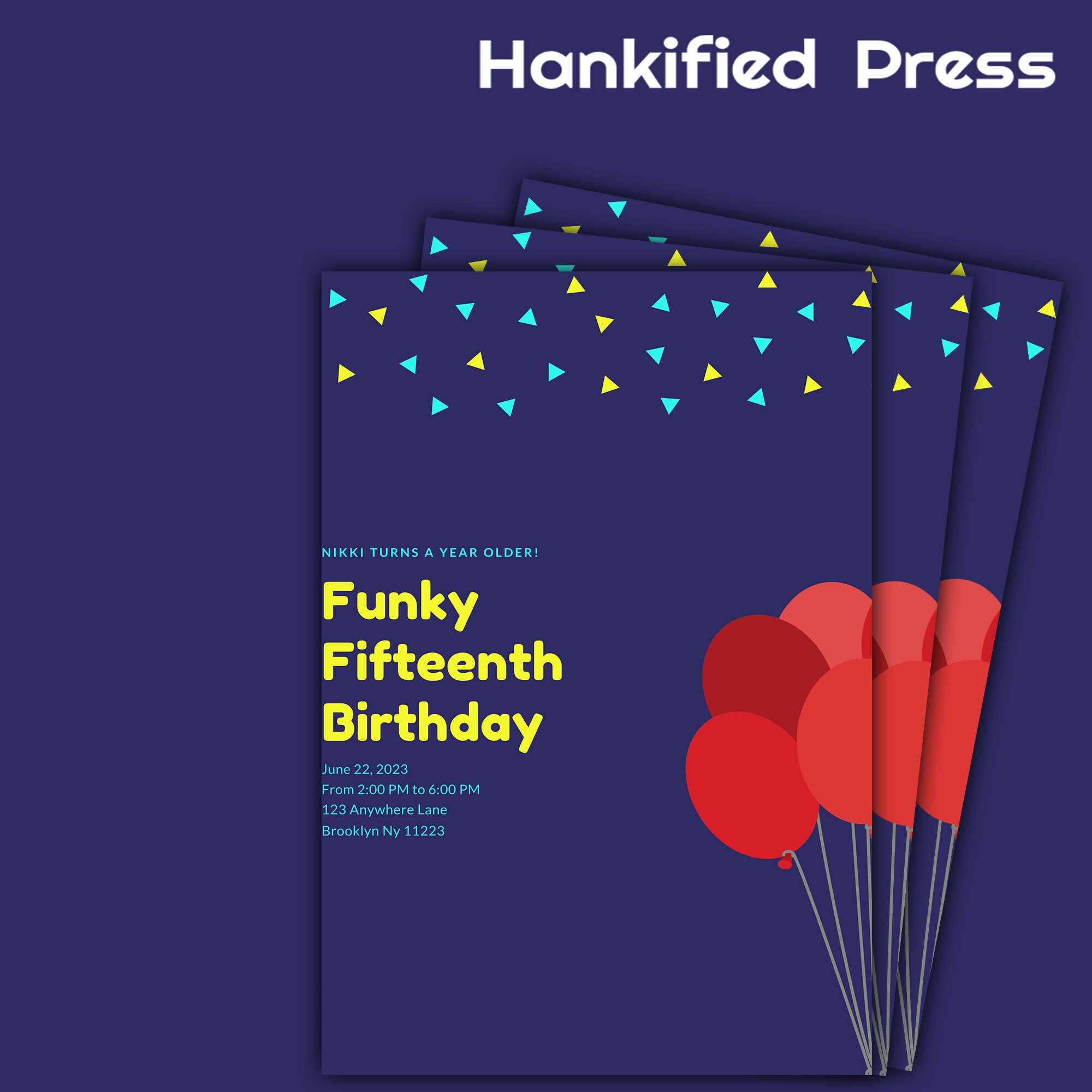 Funky Party Invitation Template