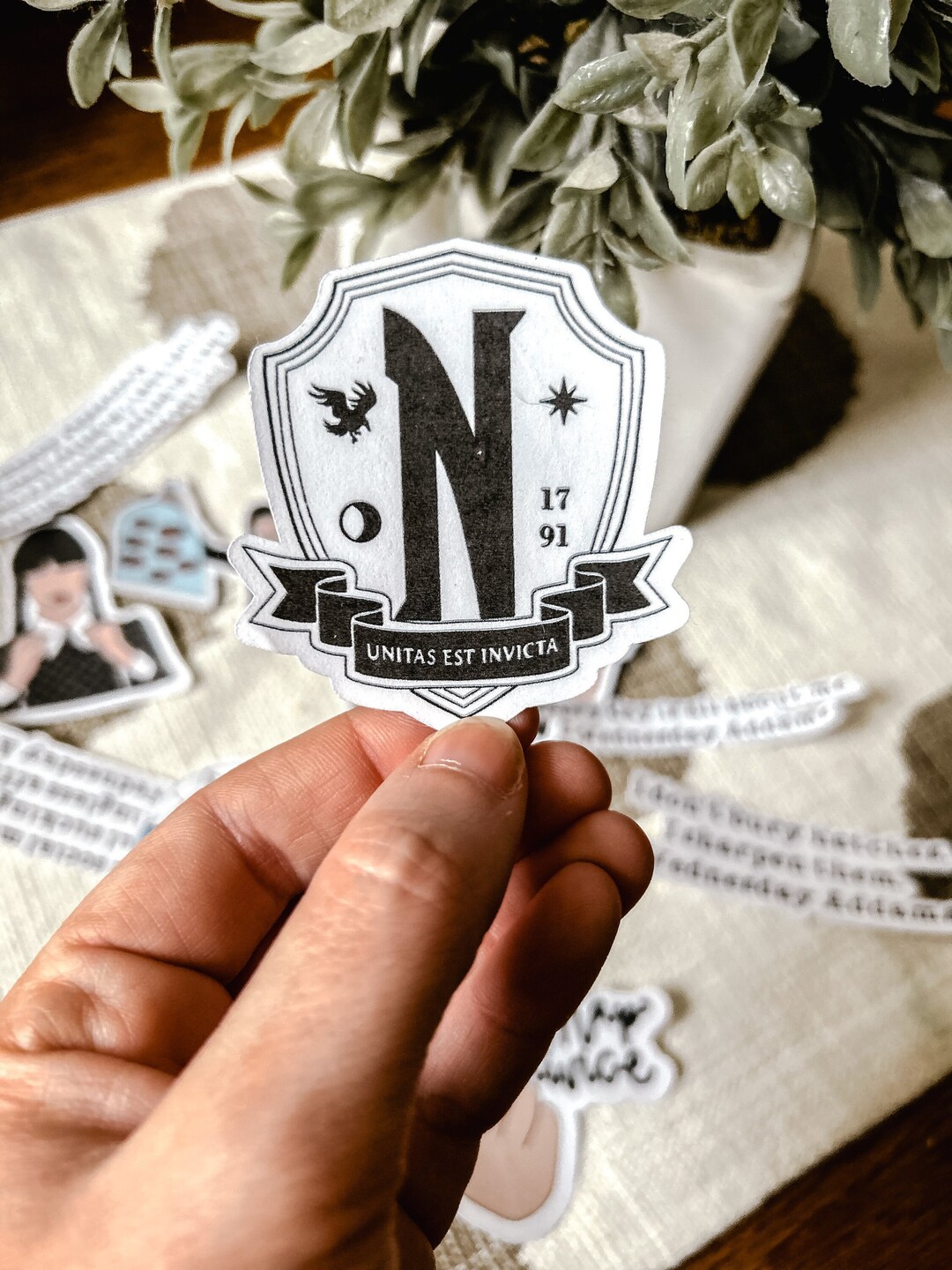 Wednesday Addams Sticker Wednesday Netflix Thing Enid Sticker Window ...