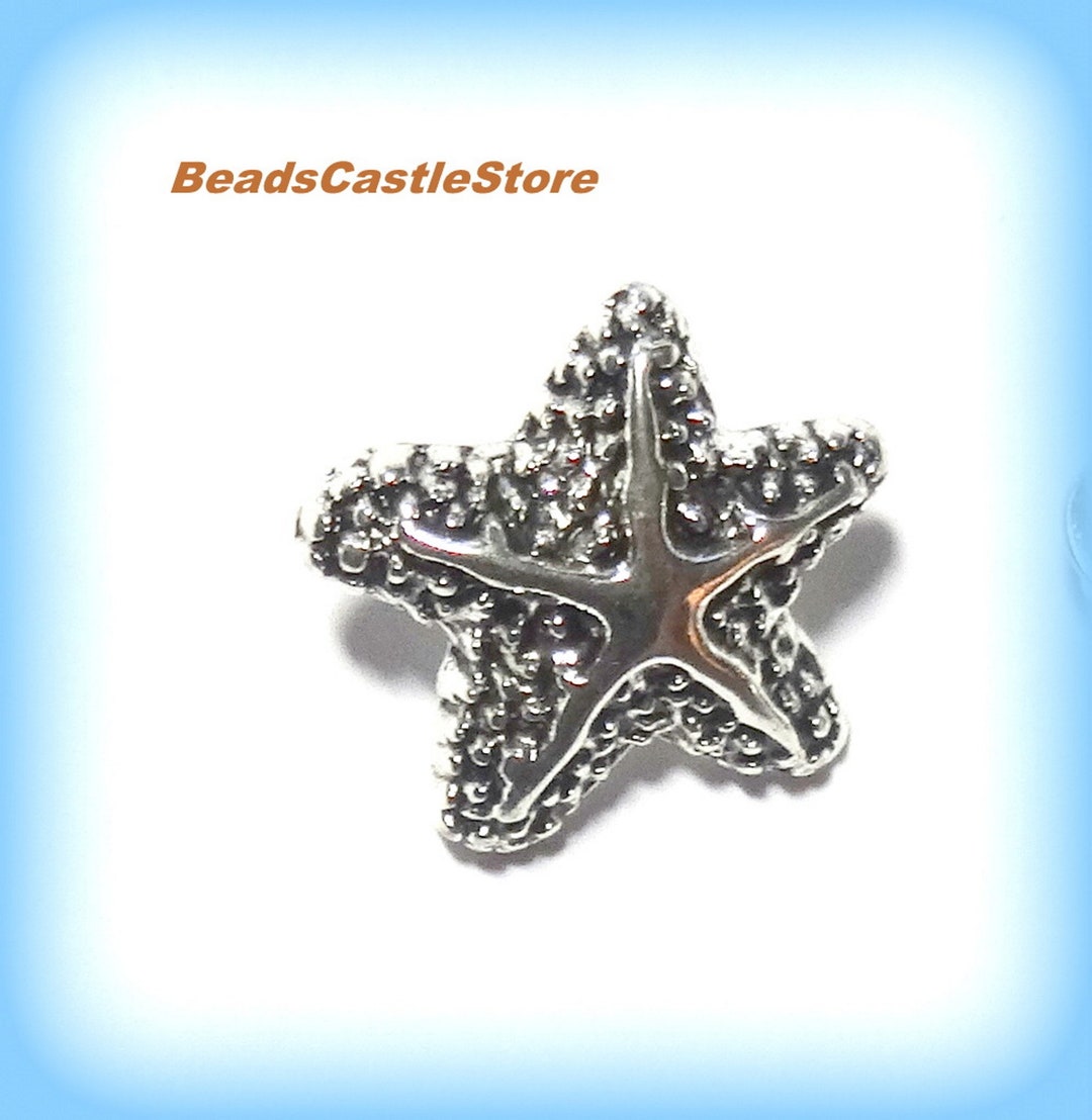 2-6-10-20 Starfish Buttons-antique Silver Color-shank Buttons-ocean ...