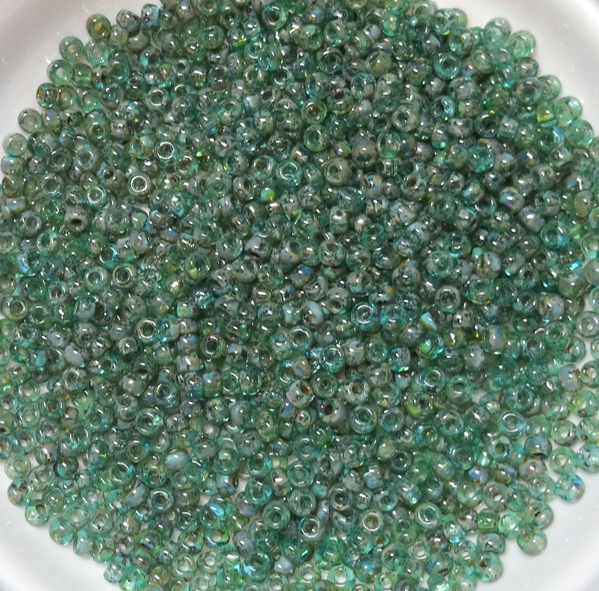 6/0 Transparent Picasso Sea Foam Seed Beads-miyuki Round Seed - Etsy
