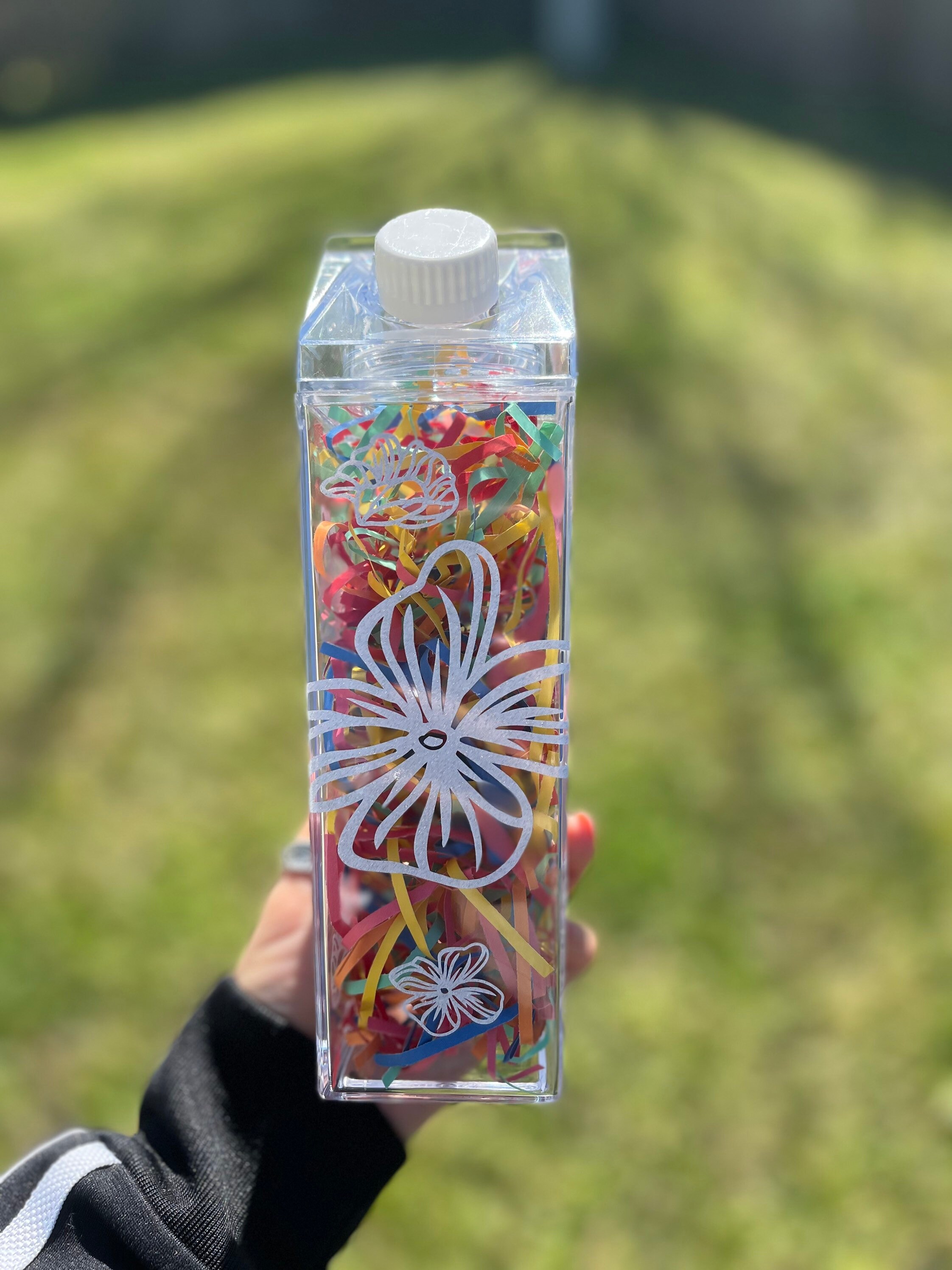 17oz Purple Dripping Houston Milk Carton Water Bottle Home & Living ...