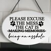 Funny Cat Sign, Cat Lovers Decor, Crazy Cat Lady, Funny Cat Quote, Wood ...