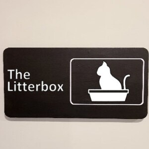 The Catio Wood Sign, Cat Enclosure Sign, Catio Accessories, Litterbox ...