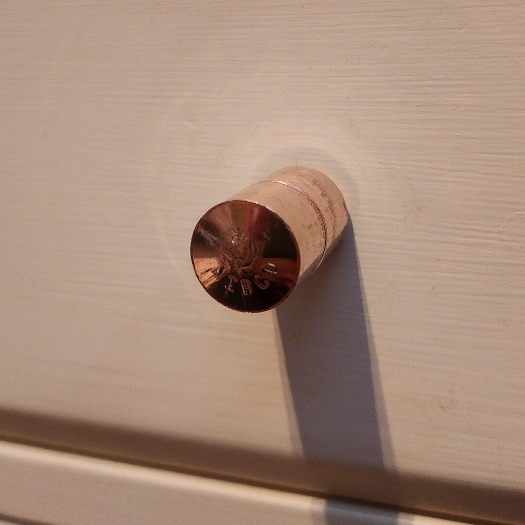 Modern Industrial Copper Drawer Pull Knobs - Etsy