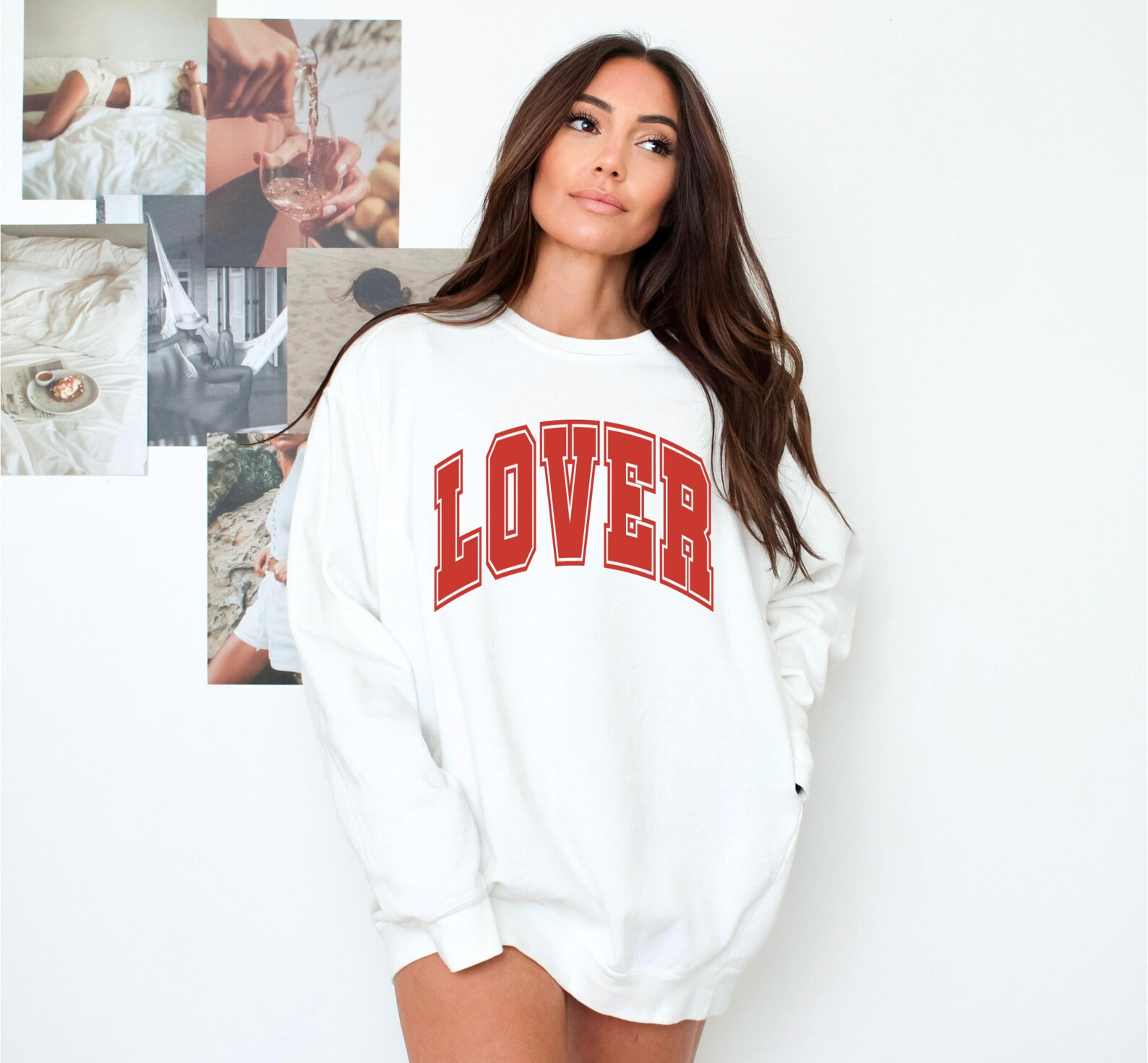 Lover Sweatshirt Lover Sweater Valentine's Day Sweatshirt Cute ...