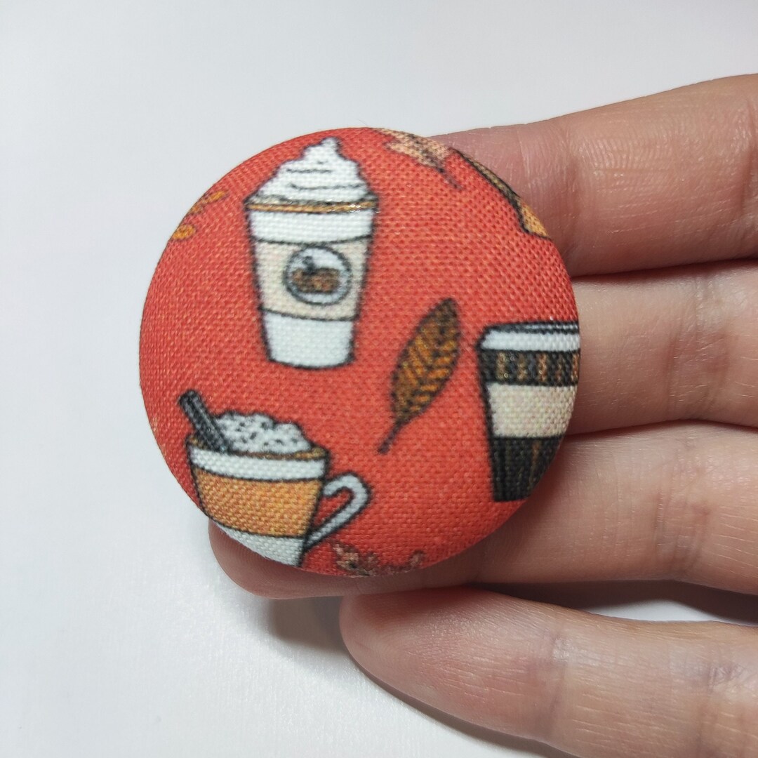 Pumpkin Spice Latte Badge Reel Topper Fall Badge Reel - Etsy