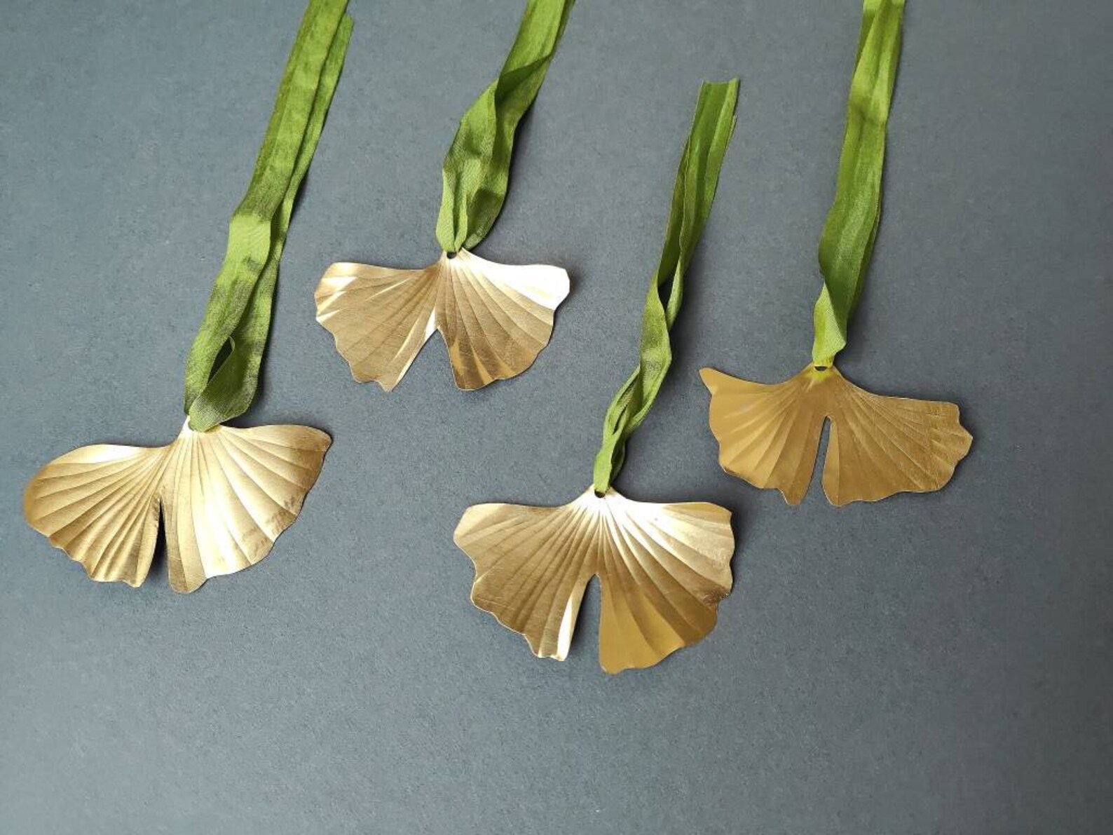 Gingko Biloba Brass Christmas Tree Decoration Christmas Tree - Etsy