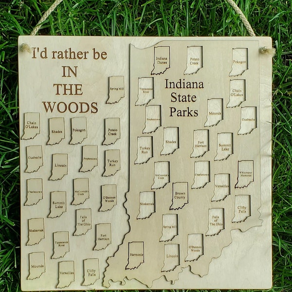 Indiana State Sign - Etsy