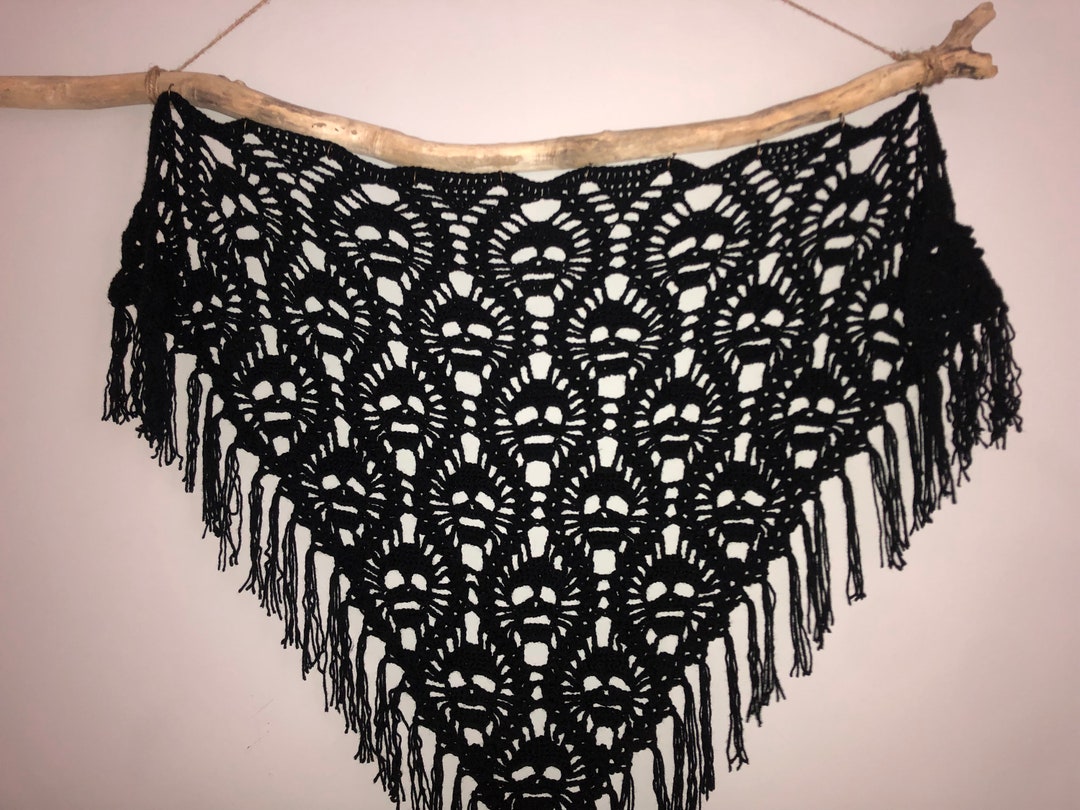 Custom Large Lost Souls Shawl Skull Shawl MADE TO ORDER - Etsy