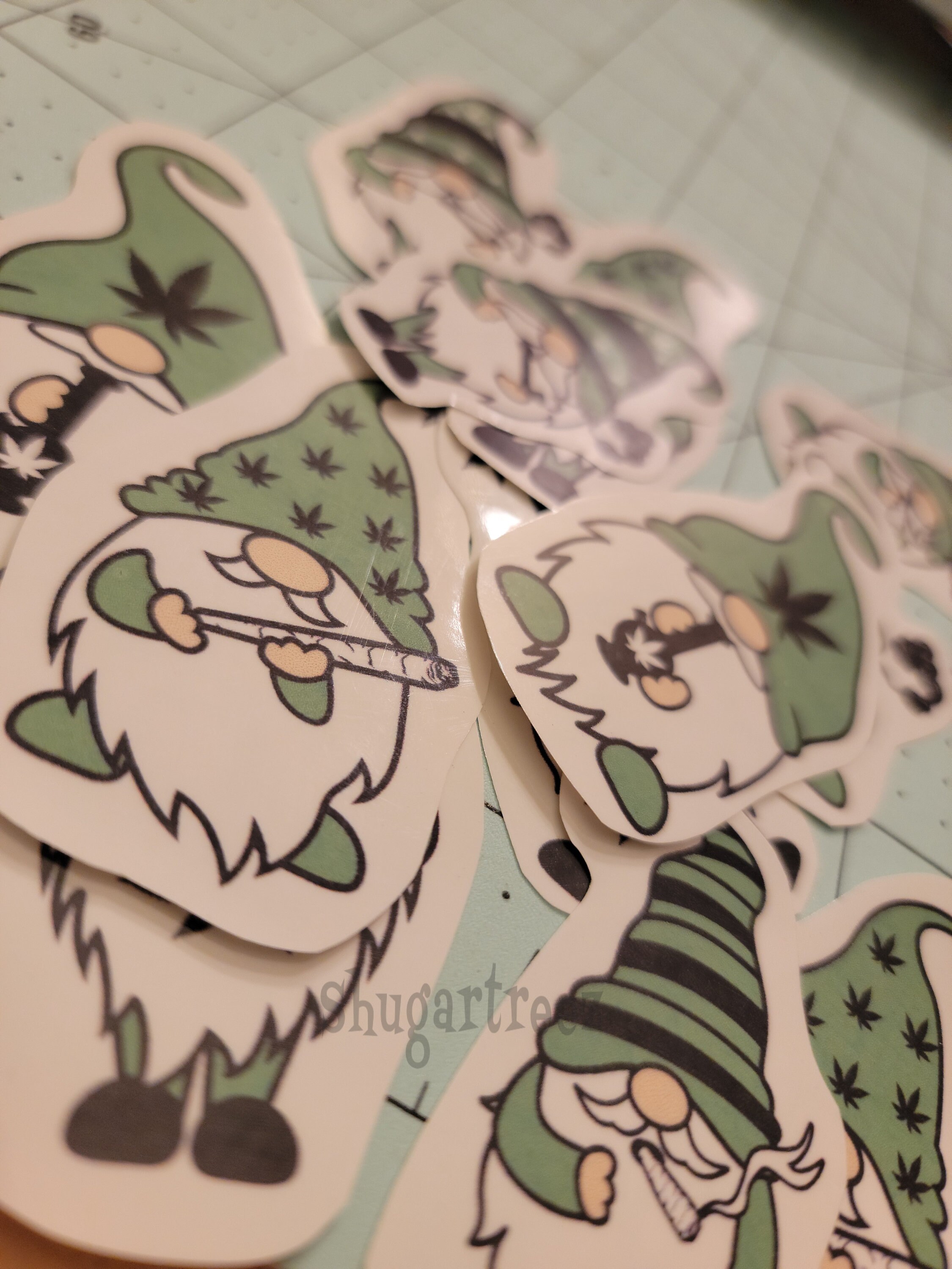 420 // Weed // Smoking Gnome Stickers // Cute and Fun Pothead Stickers ...