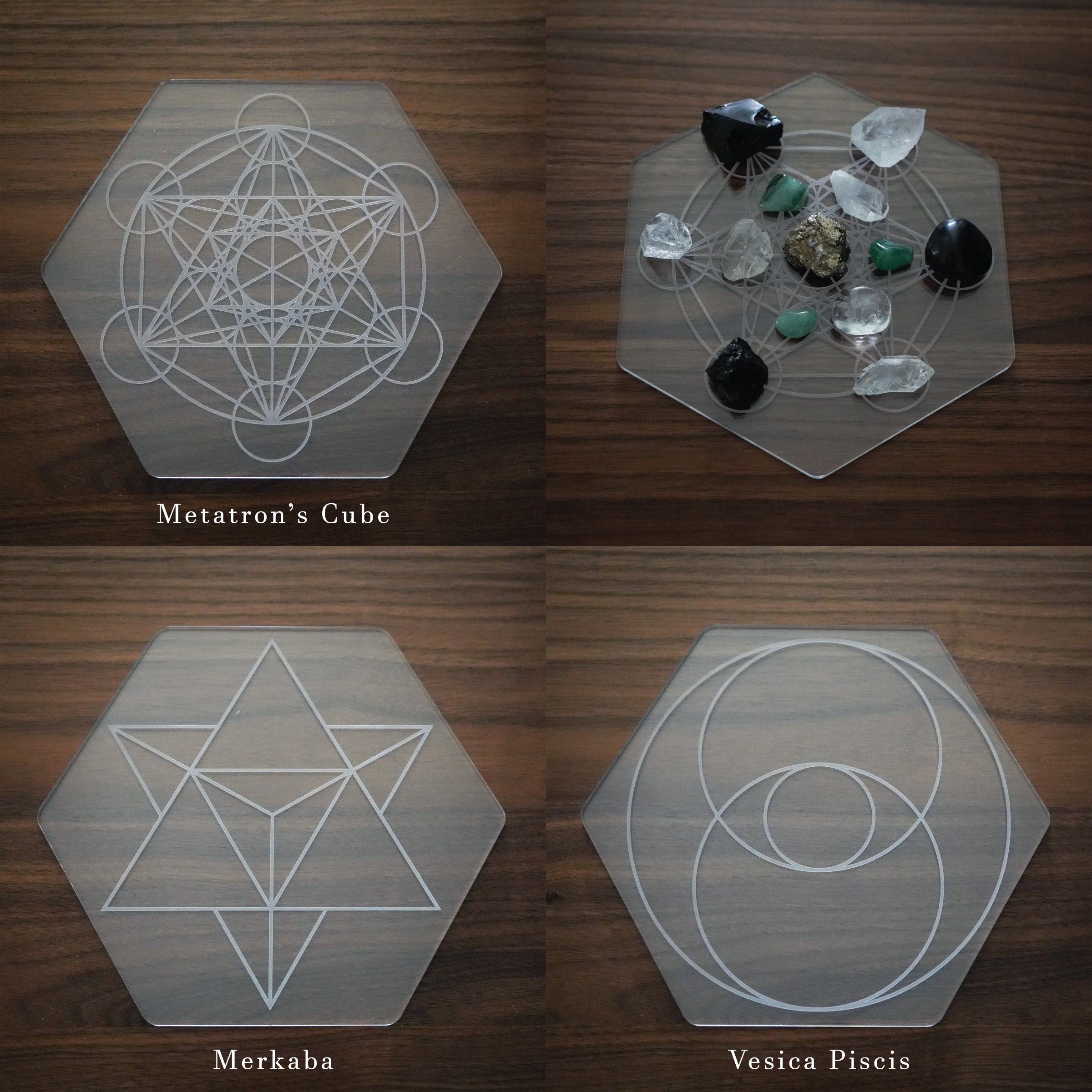 Hexagon Clear Acrylic Crystal Grid - Etsy