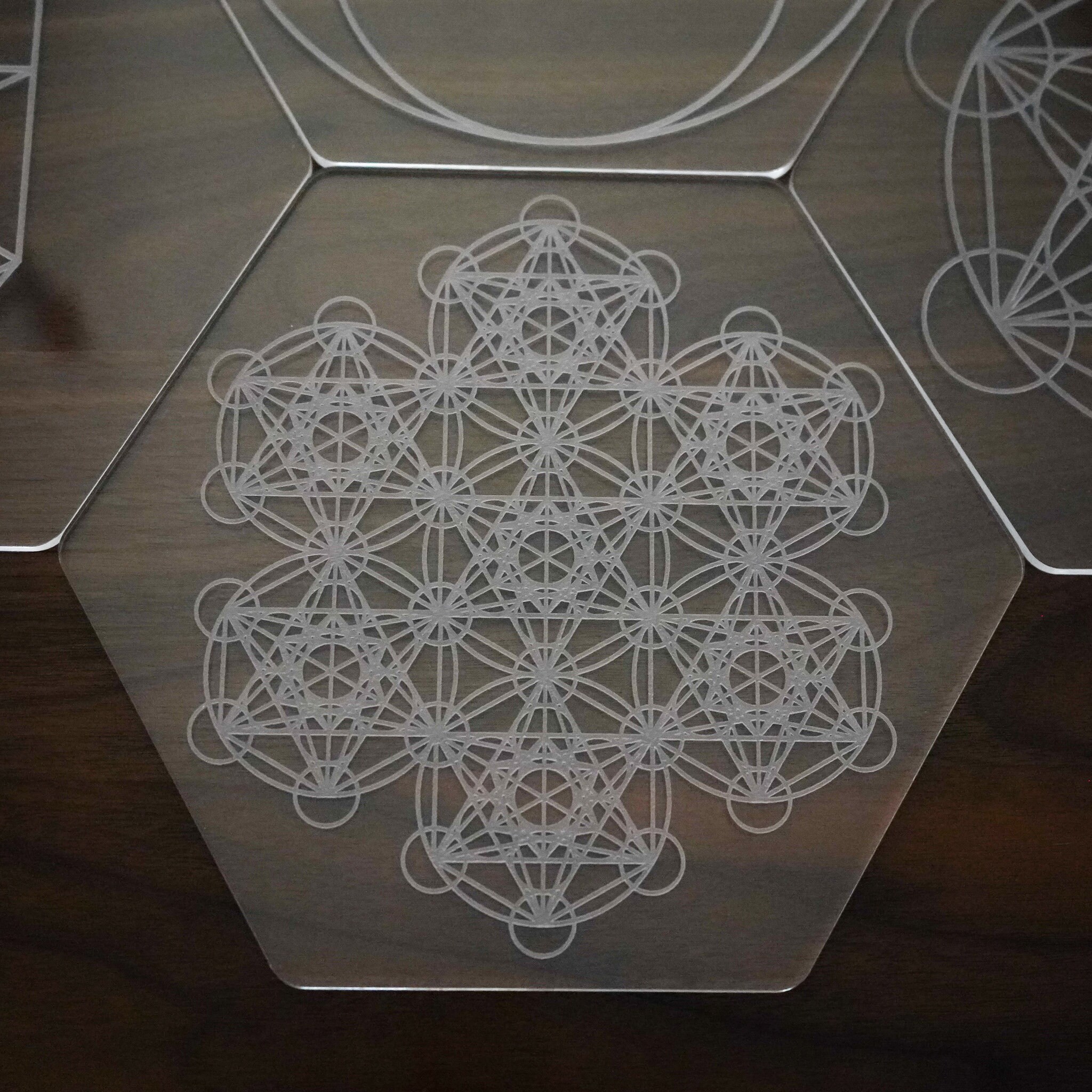 Hexagon Clear Acrylic Crystal Grid - Etsy