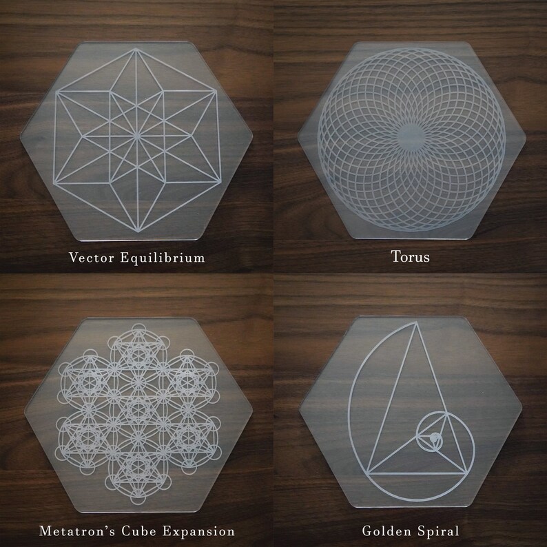 Hexagon Clear Acrylic Crystal Grid - Etsy