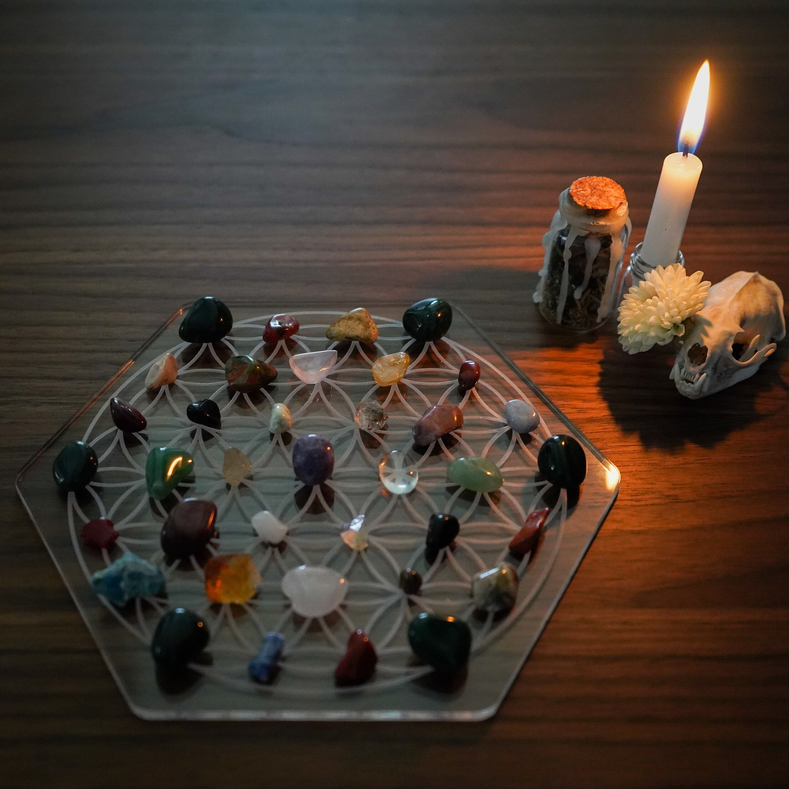 Hexagon Clear Acrylic Crystal Grid - Etsy