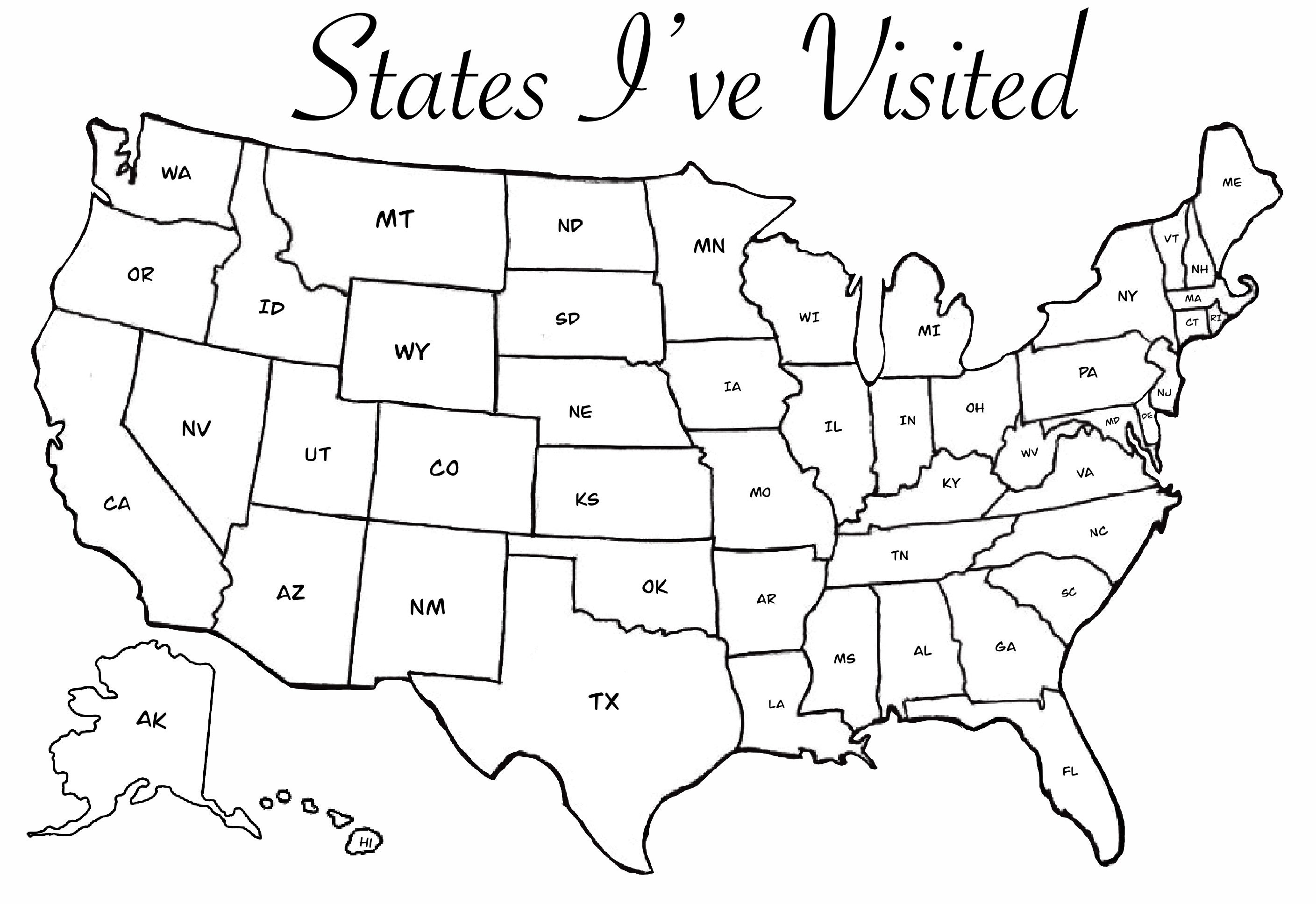 Printable Coloring Map - Etsy