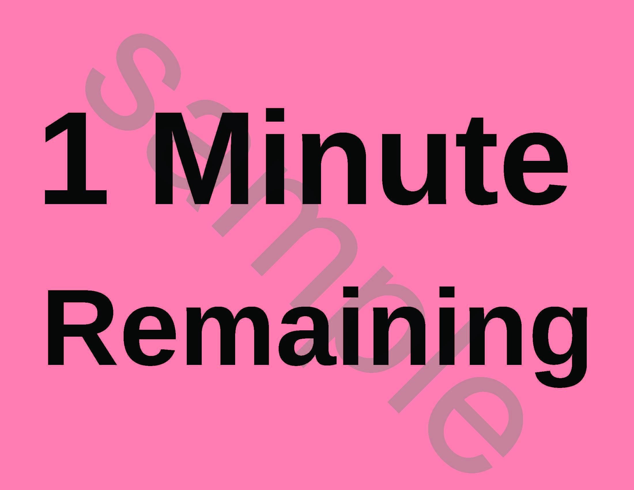 Speaker Cue Cards: Conference Timekeeping Signs for Events (PDF ...