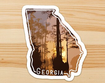 Small Georgia Sticker - Etsy