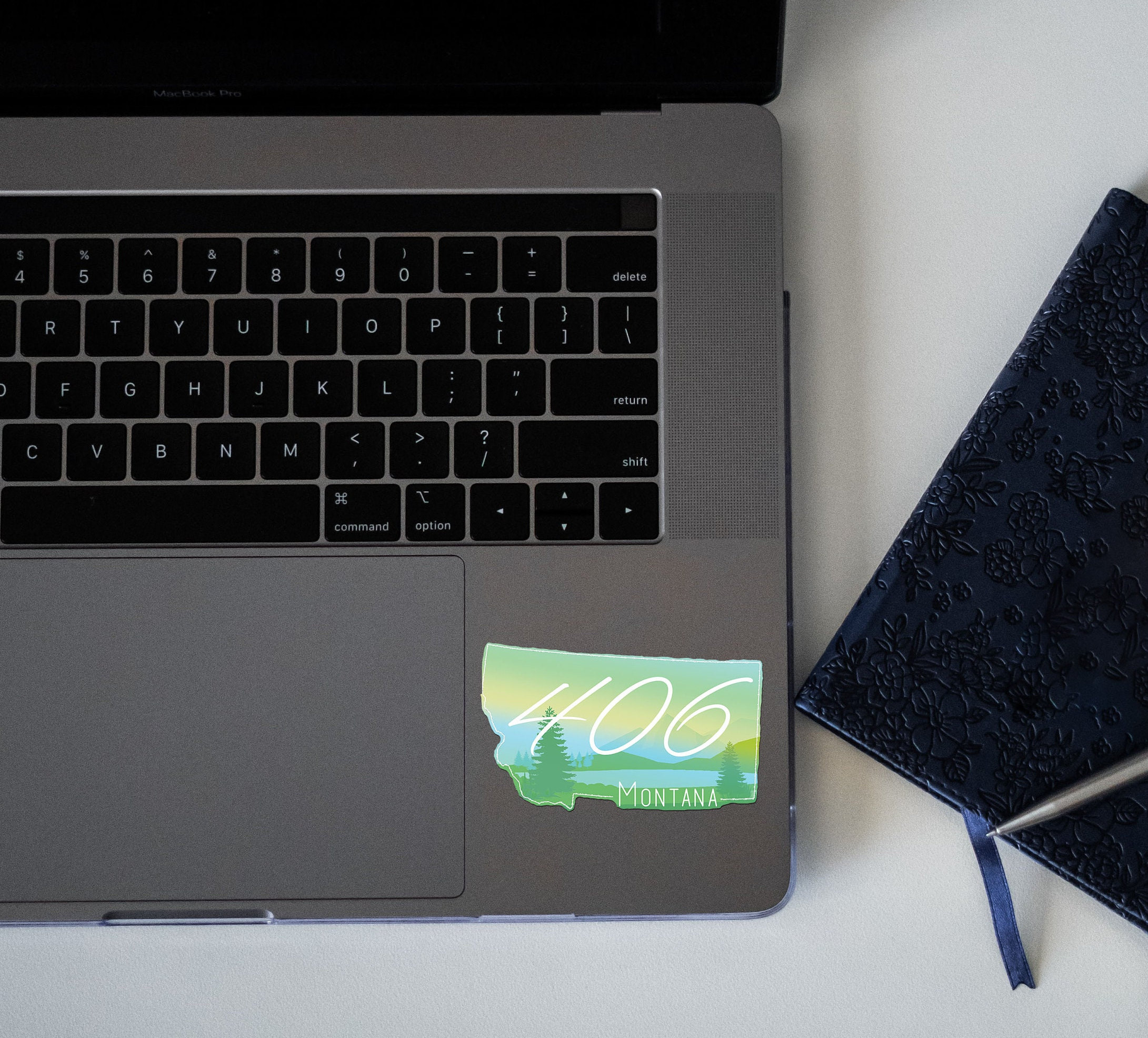 Montana 406 Sticker, Montana Vinyl Sticker, Montana Landscape Decal ...