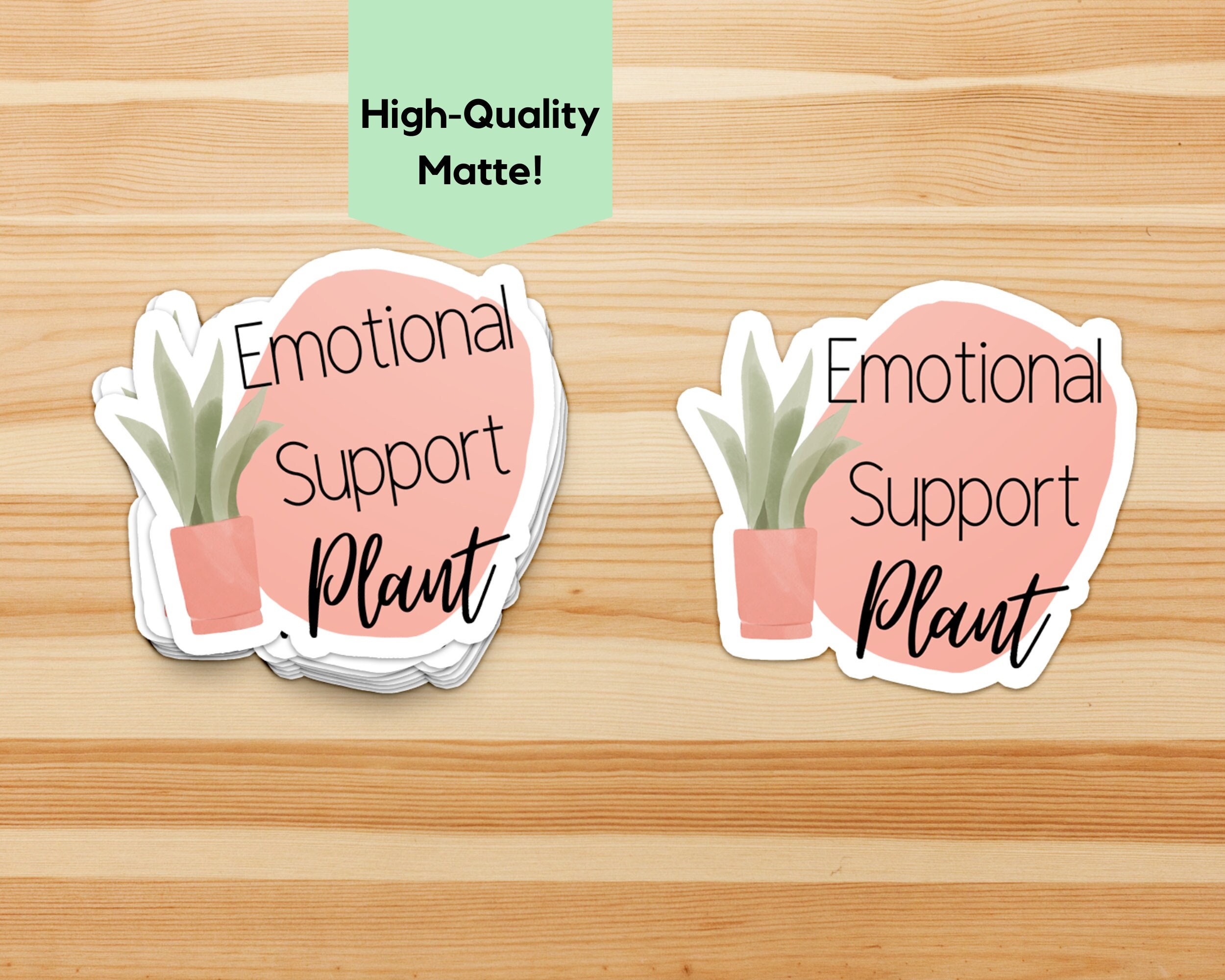 Emotional Support Plant Sticker: Boho Plant Mom Gift - Etsy