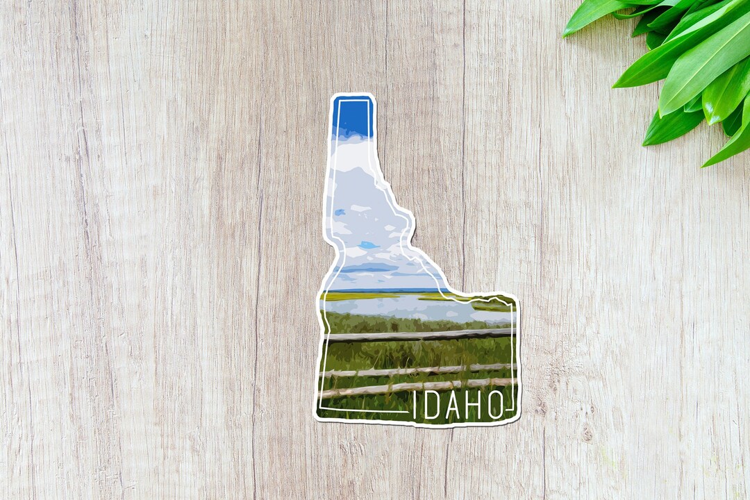Idaho Sticker, Idaho Outline, Idaho Art Decal, Herriman State Park ...