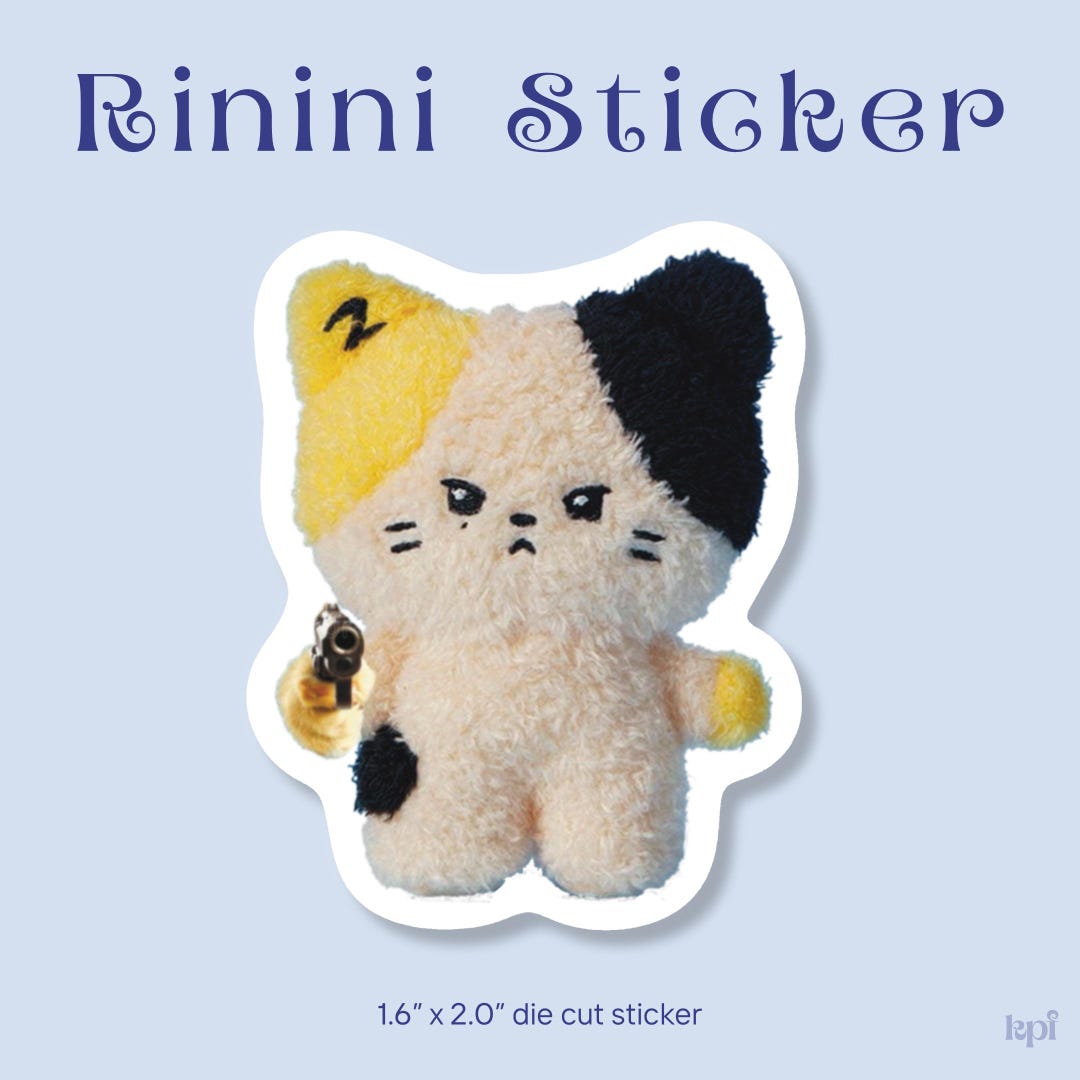 Rinini With A Gun Sticker - ZEROBASEONE / ZERONI - Ricky Shen - Etsy
