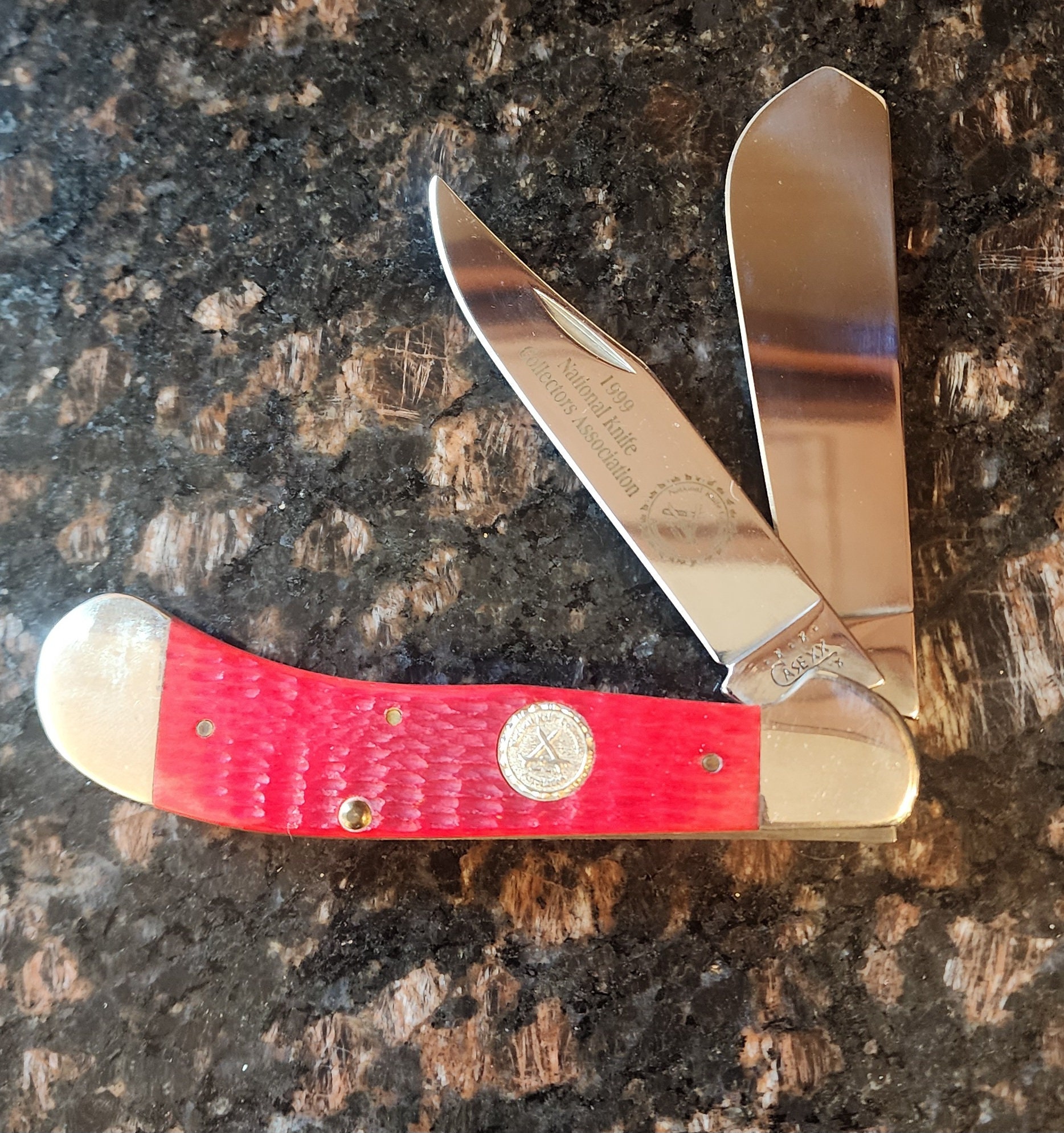 Case XX USA 1999 Red Bone Pocket Knife - Etsy