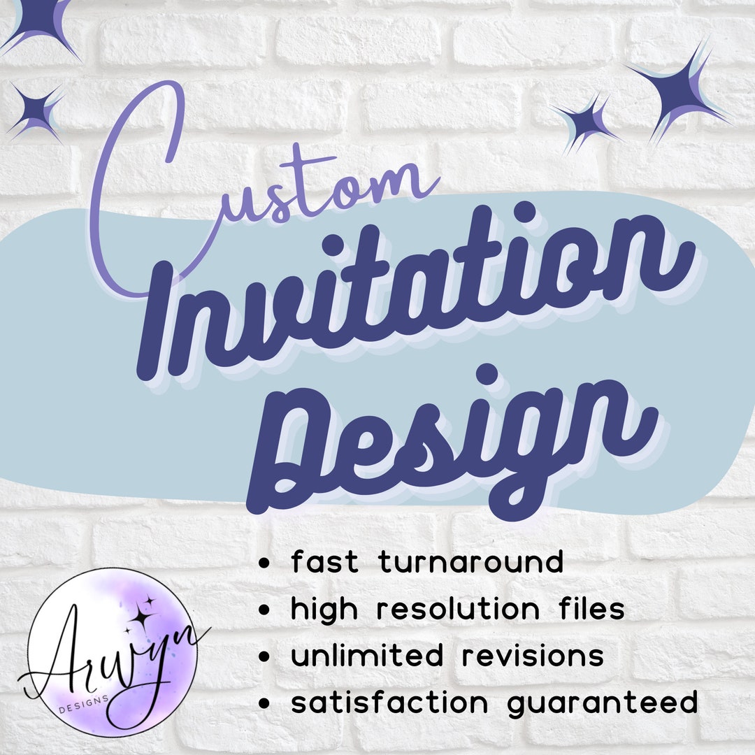 Invitation Design, Custom Invitation Design, Wedding Invitation ...