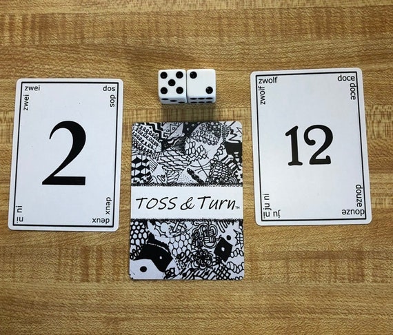 Card and Dice Game Called Toss & Turn - Etsy