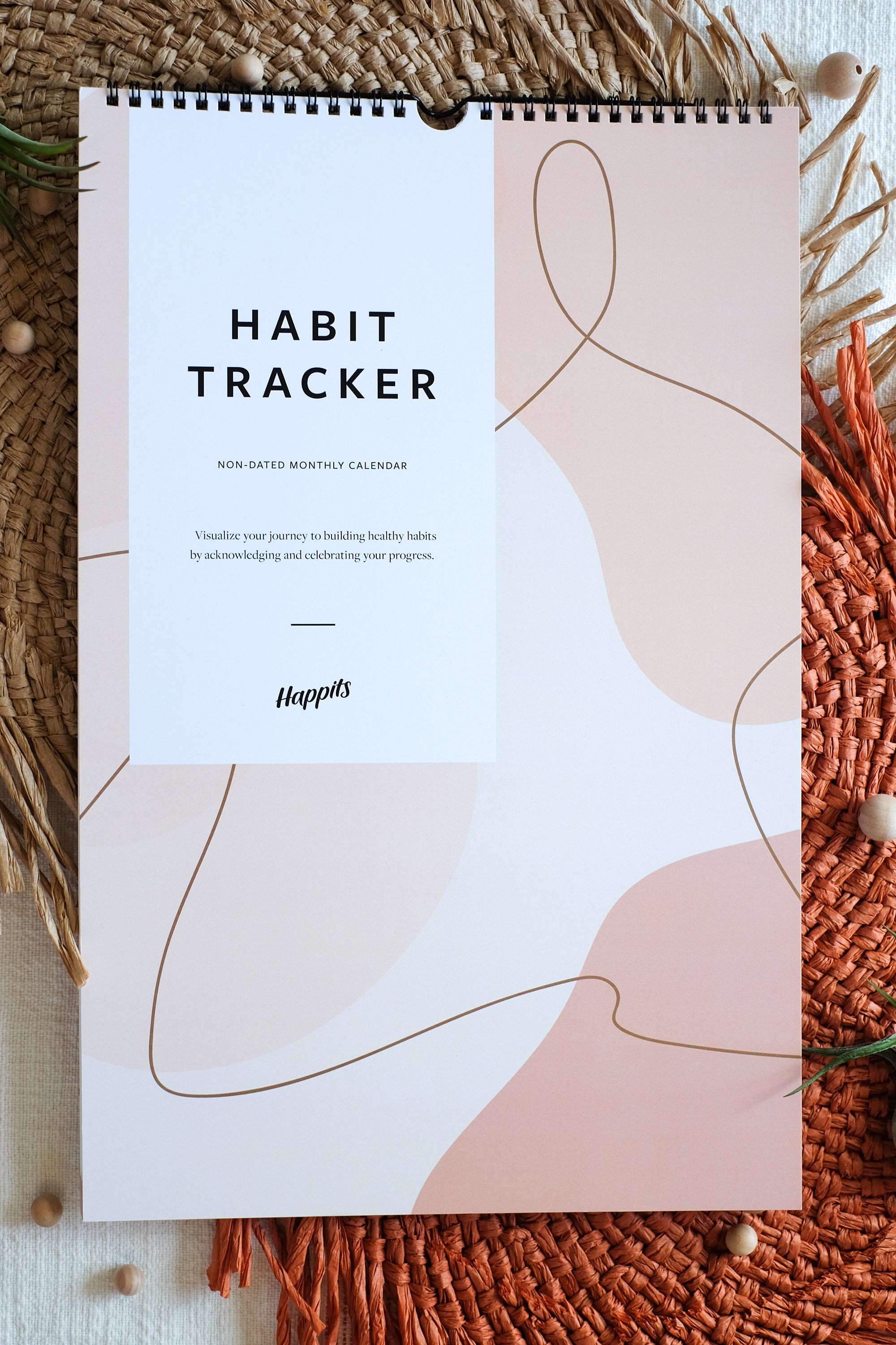Monthly Habit Tracking Wall Calendar | Undated 12 Months | 11x17 ...