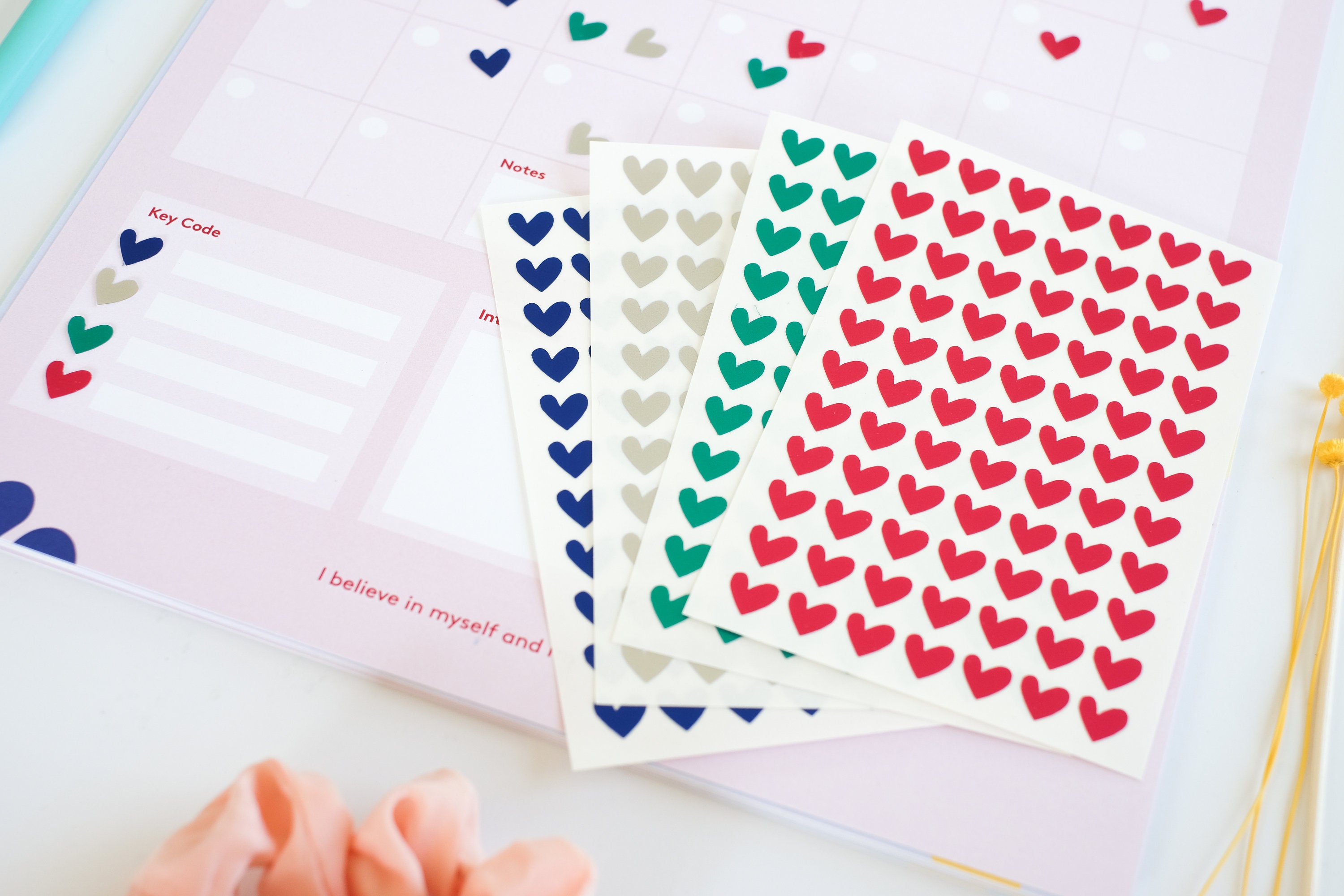 Monthly Habit Tracking Wall Calendar | Undated 12 Months | 11x17 ...
