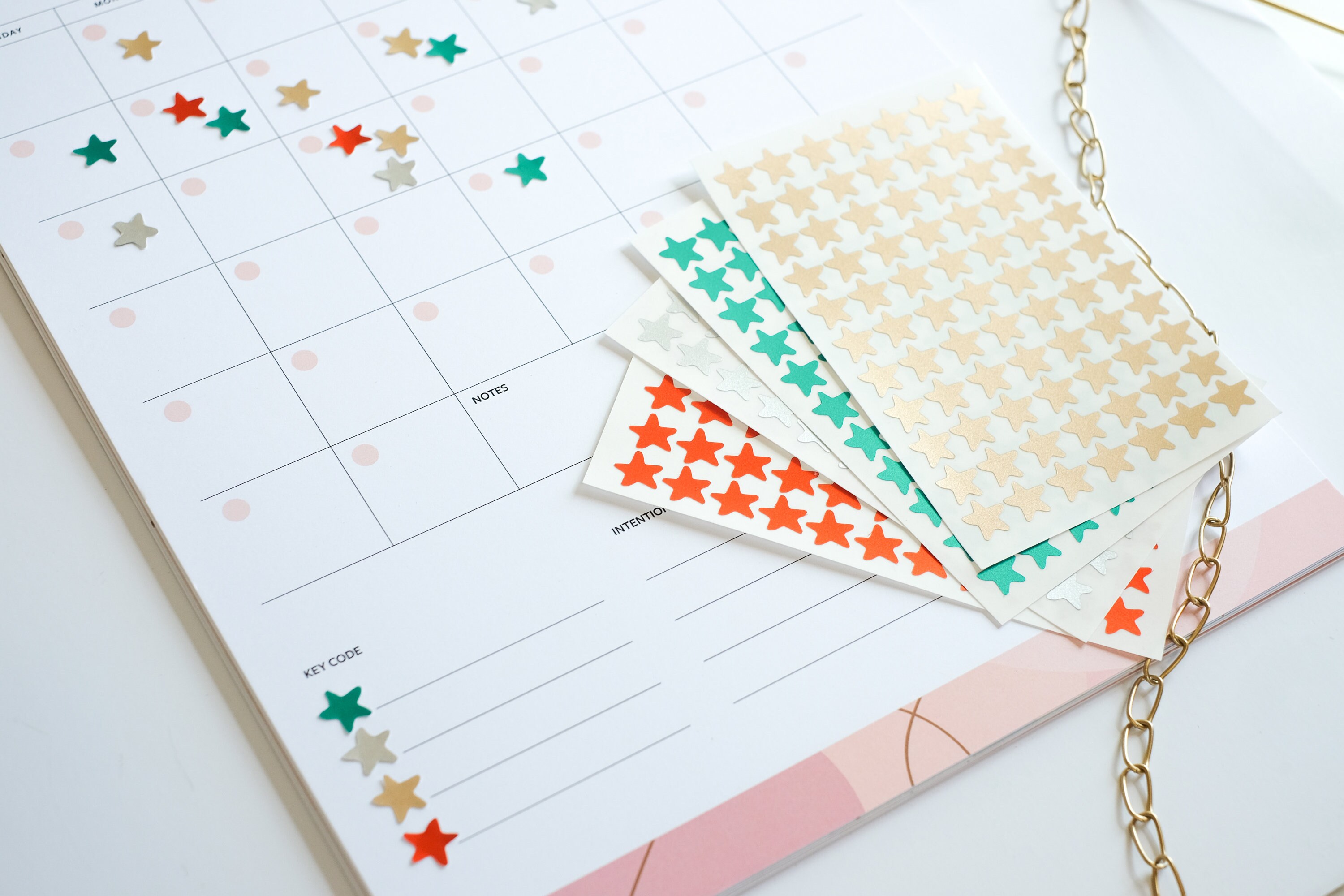 Monthly Habit Tracking Wall Calendar | Undated 12 Months | 11x17 ...