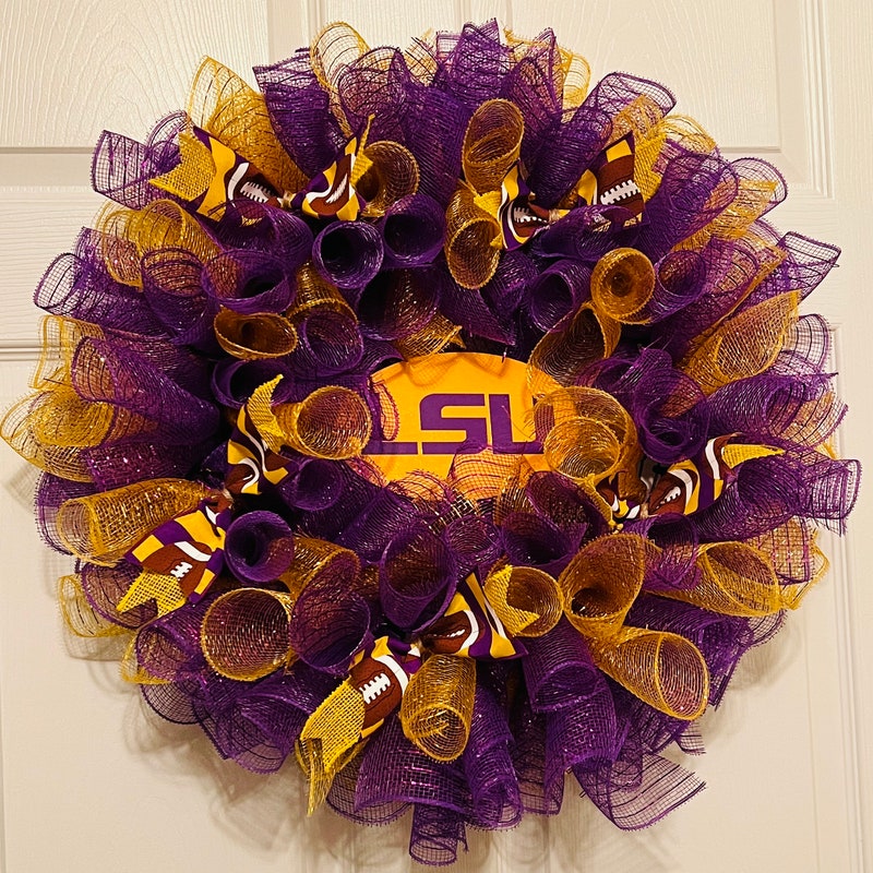 Lsu Wreath - Etsy