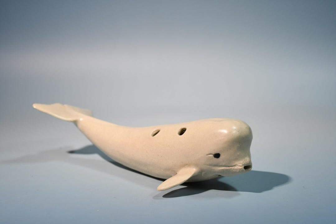 Handmade Ceramic Beluga Pentatonic Flute in Key of A# - Etsy