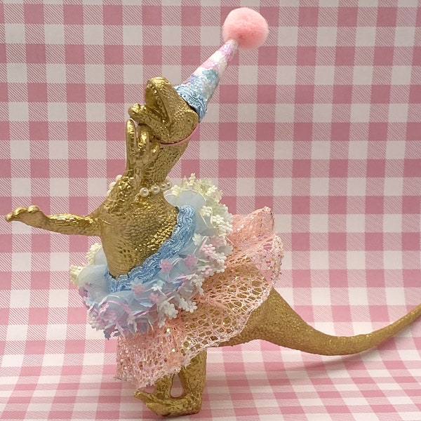 Dinosaur Tutu Cake Topper - Etsy