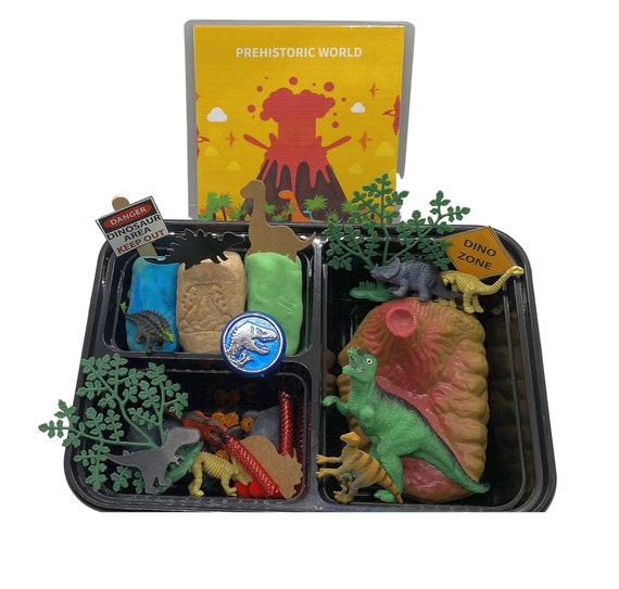 Toys & Games Dinosaur Sensory Play dough Kit and Laminated Play Mat ...