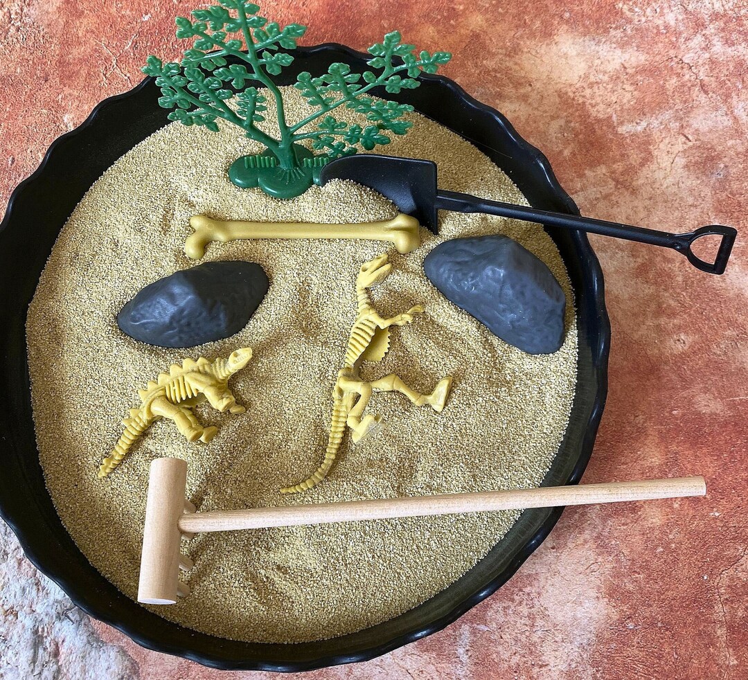 Mini DIY Dinosaur Zen Garden Kit Dino DIG Desk Accessory, Figet Toy ...