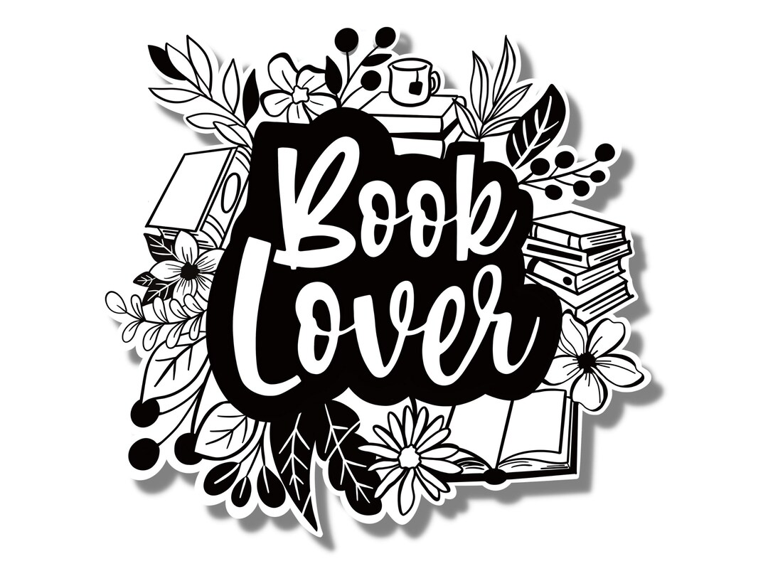 Book Lover SVG PNG JPG Digital Download, Book-themed Art, Bookish, Love ...