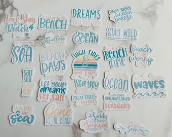 Beach Vibes Sticker - Etsy
