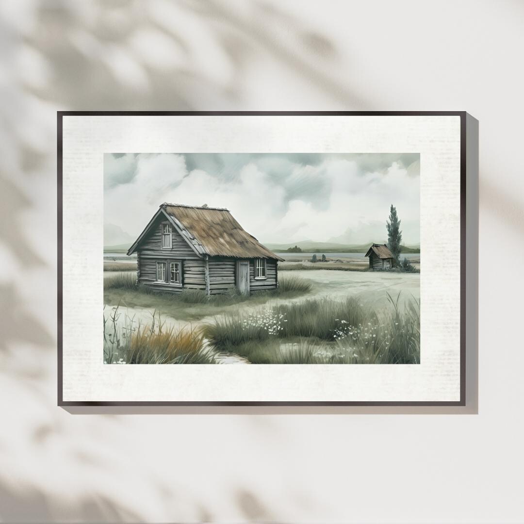 Cottagecore Meadow Print: Rustic Farmhouse Wall Art (digital Download ...