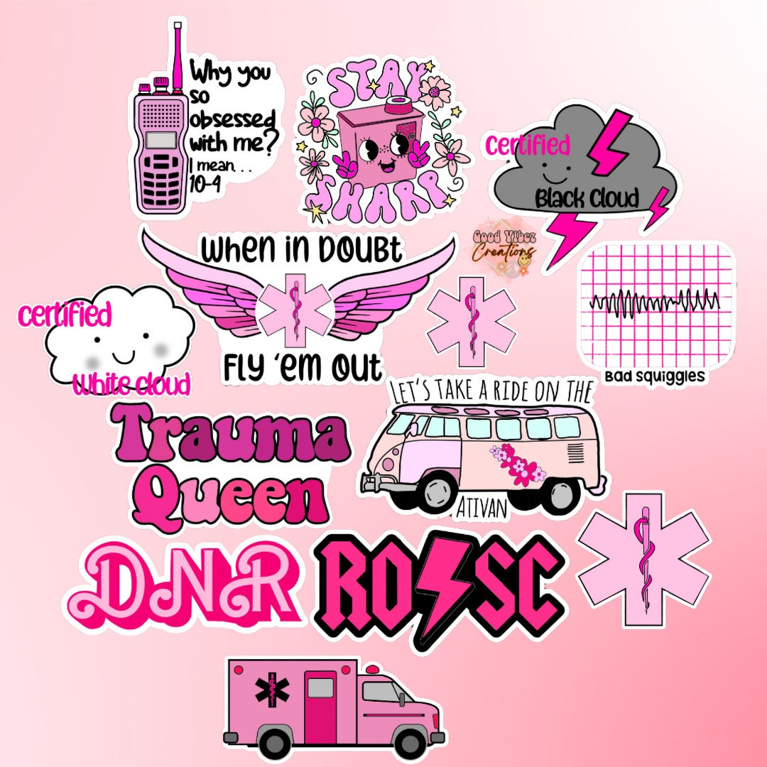 EMS Sticker Set Pink - Etsy