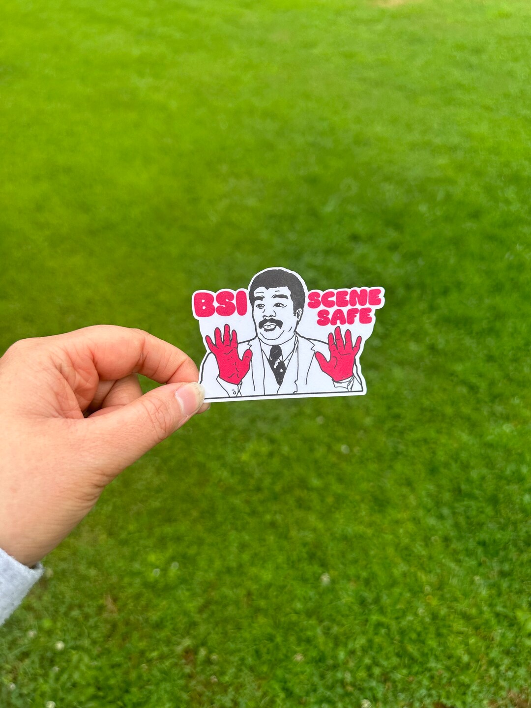 BSI Scene Safe Sticker pink - Etsy