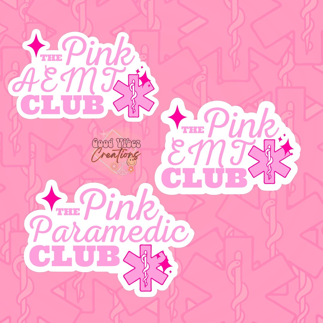 Pink EMS Club Sticker - Etsy