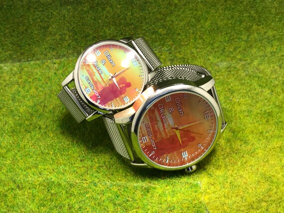 Silver Family Watch Personalized Custom Photo Designer Watch | Etsy