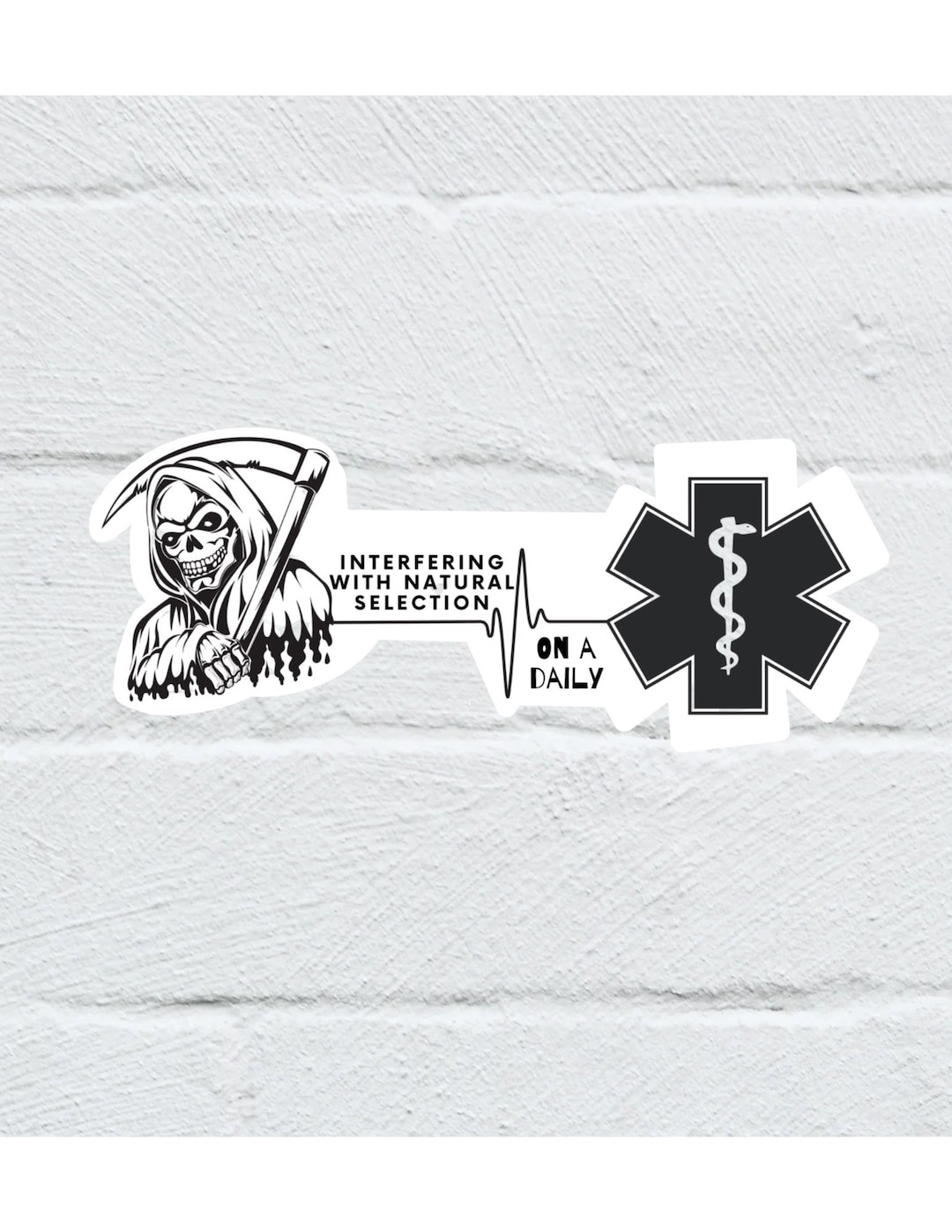 Grim Reaper Sticker, Paramedic Sticker, Ems Sticker, Gift for Paramedic ...