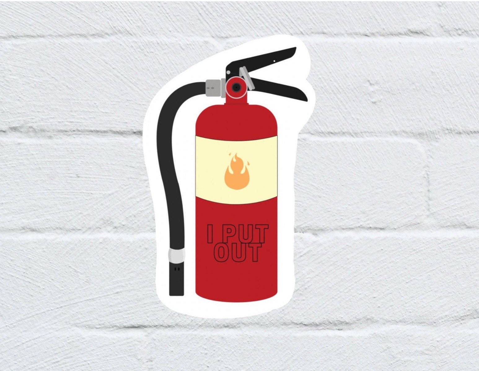 I Put Out Sticker, Funny Firefighter Sticker, Gift for Firefighter ...