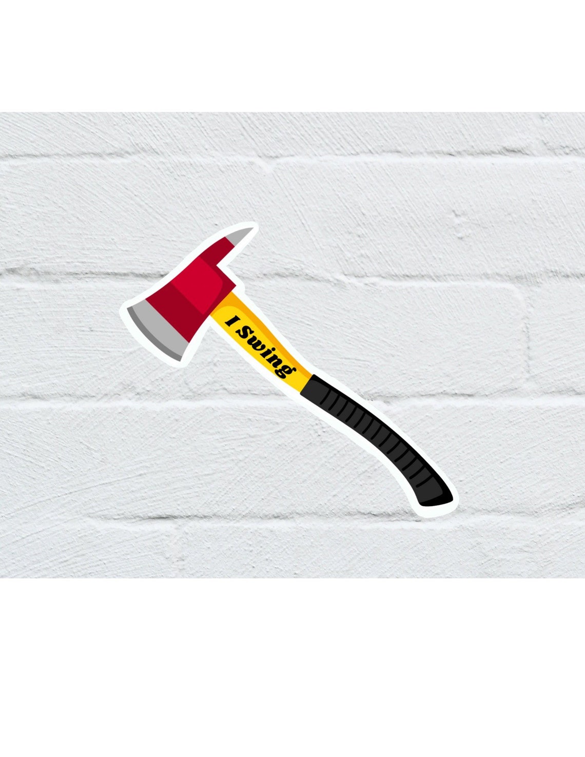 I Swing Sticker, Firefighter Sticker, Funny Fireman Sticker, Paramedic ...