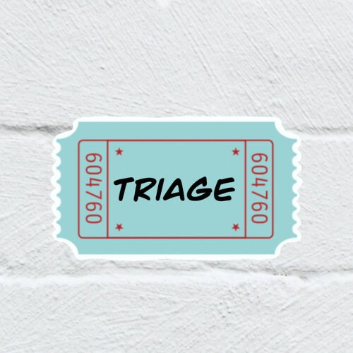 ER Nurse Sticker Triage Sticker Nurse Dark Humor Gift for - Etsy