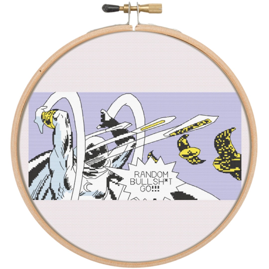 Moon Knight Random BS Go Meme Counted Cross Stitch Pattern PDF Marvel ...