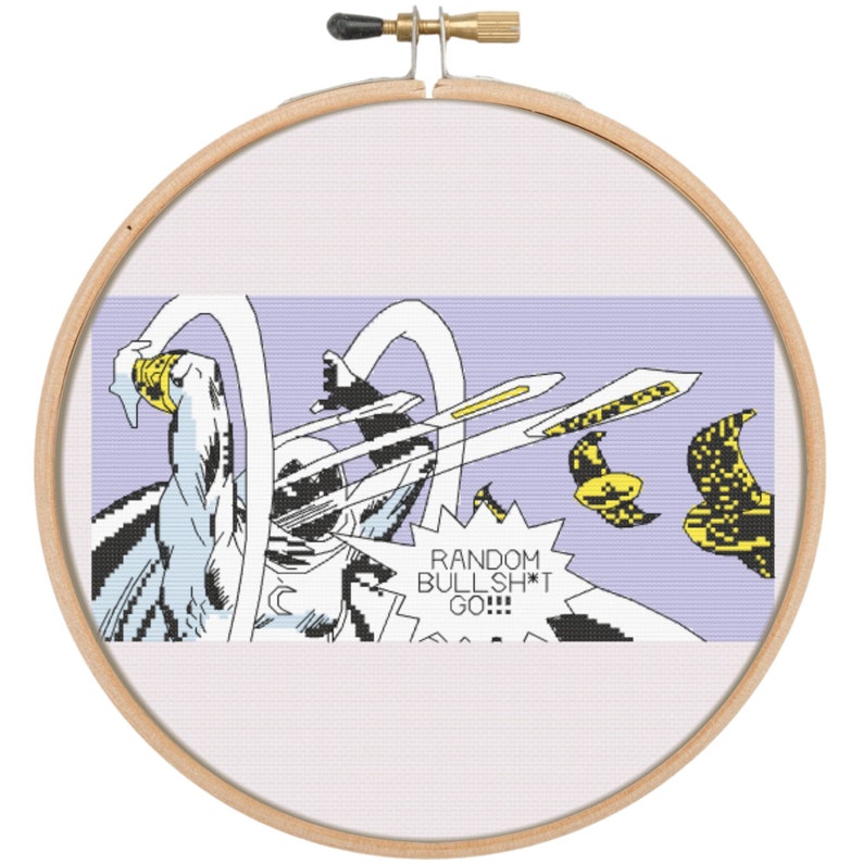 Moon Knight Random BS Go Meme Counted Cross Stitch Pattern PDF Marvel ...