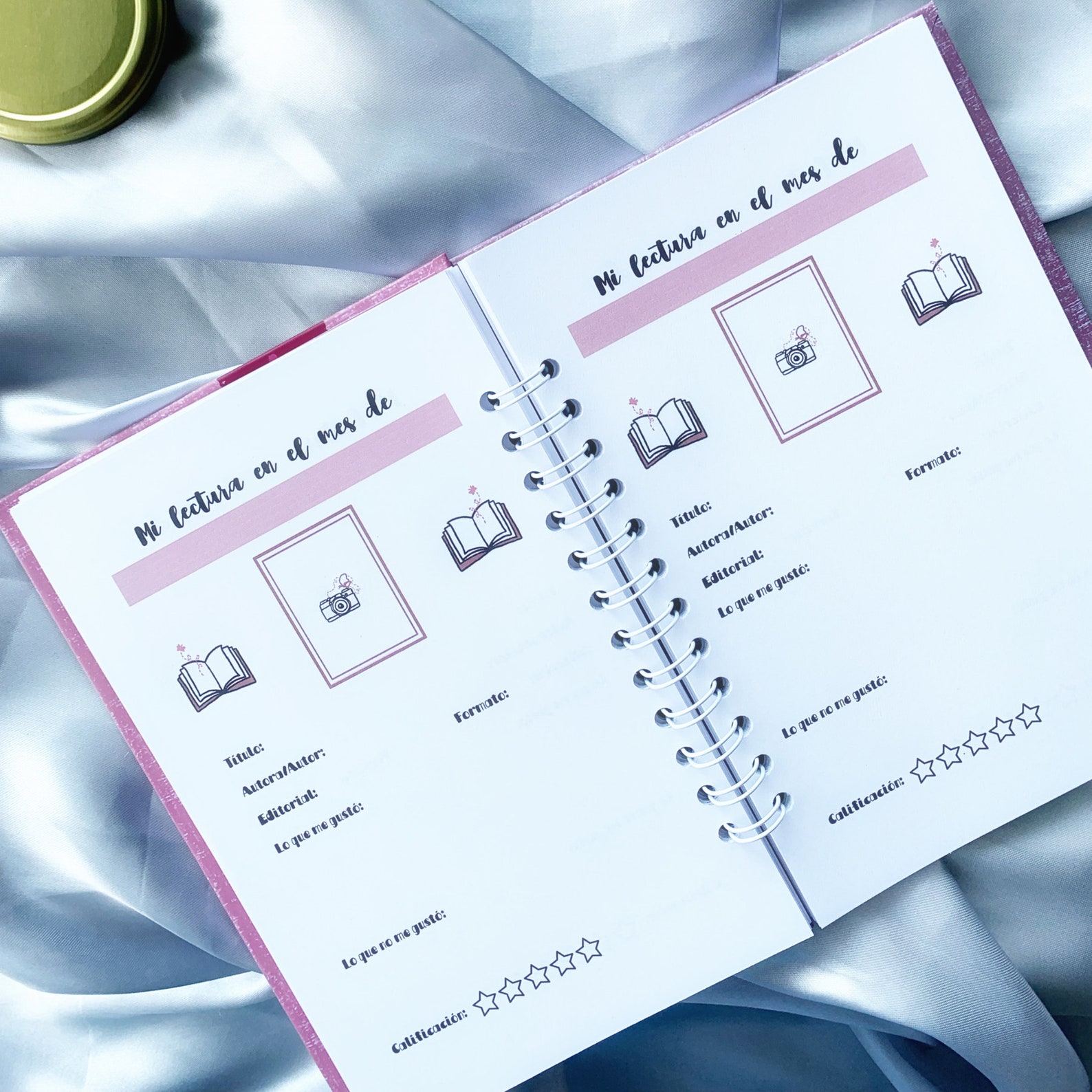 Diario de lectura Libreta registro de lecturas Cuaderno de | Etsy
